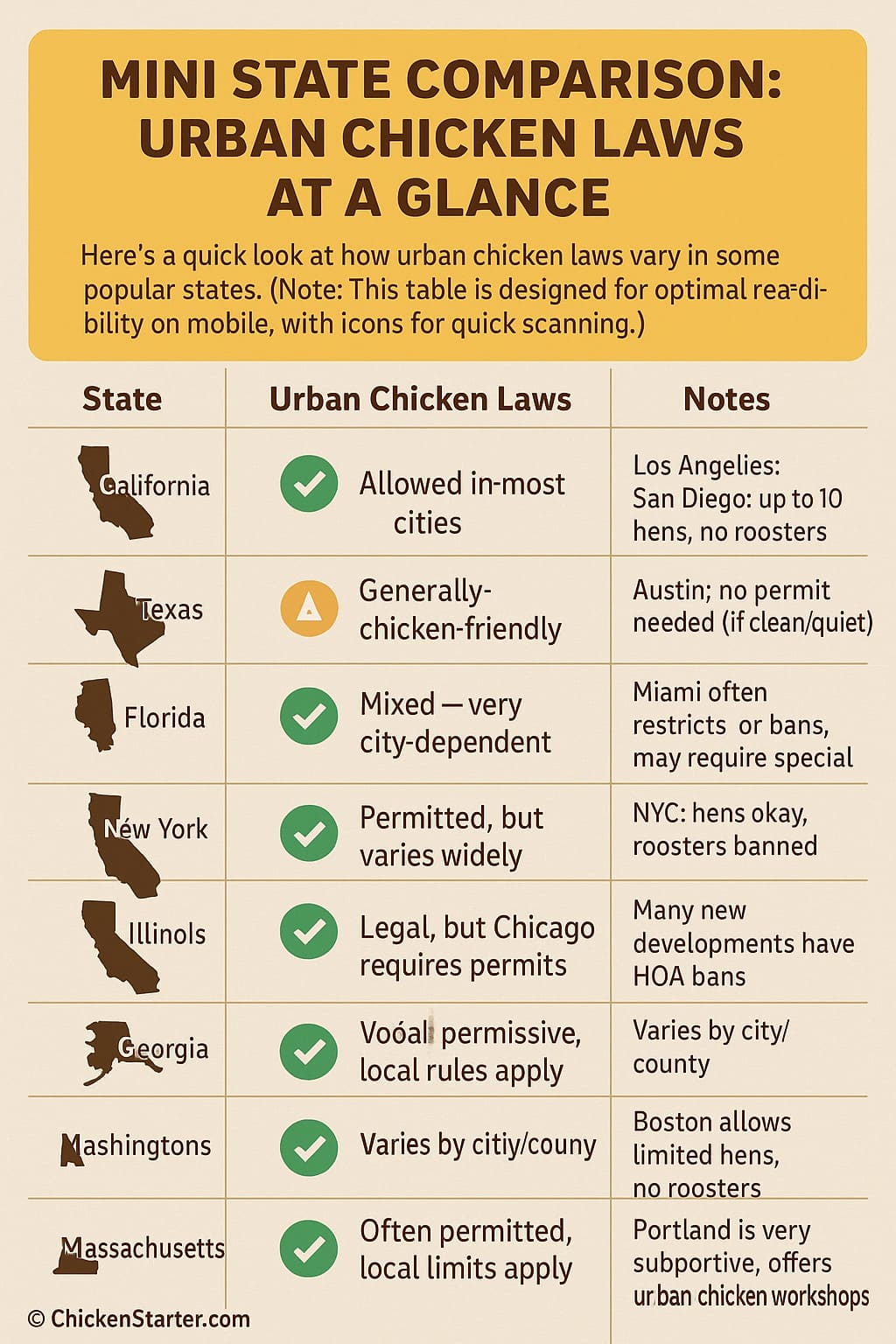 Chicken Laws By State: Backyard Chicken Rules & Permits 2026