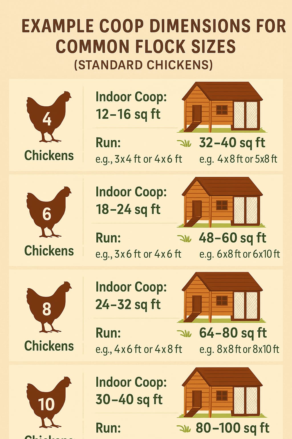 How Big Should A Chicken Coop Be? (Chart + Expert Tips)