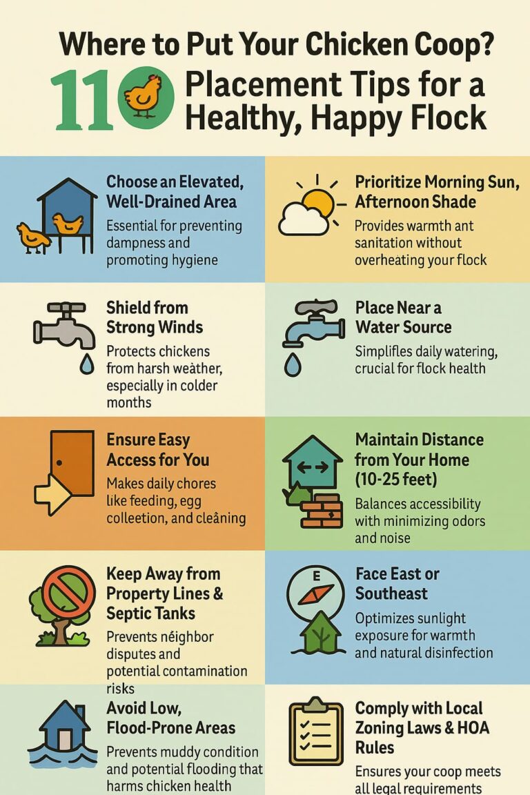 Where To Put Your Chicken Coop: 11 Tips For A Happy Flock