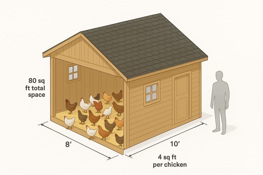 Chicken Coop Plans For 20 Chickens: 7 Free DIY Designs