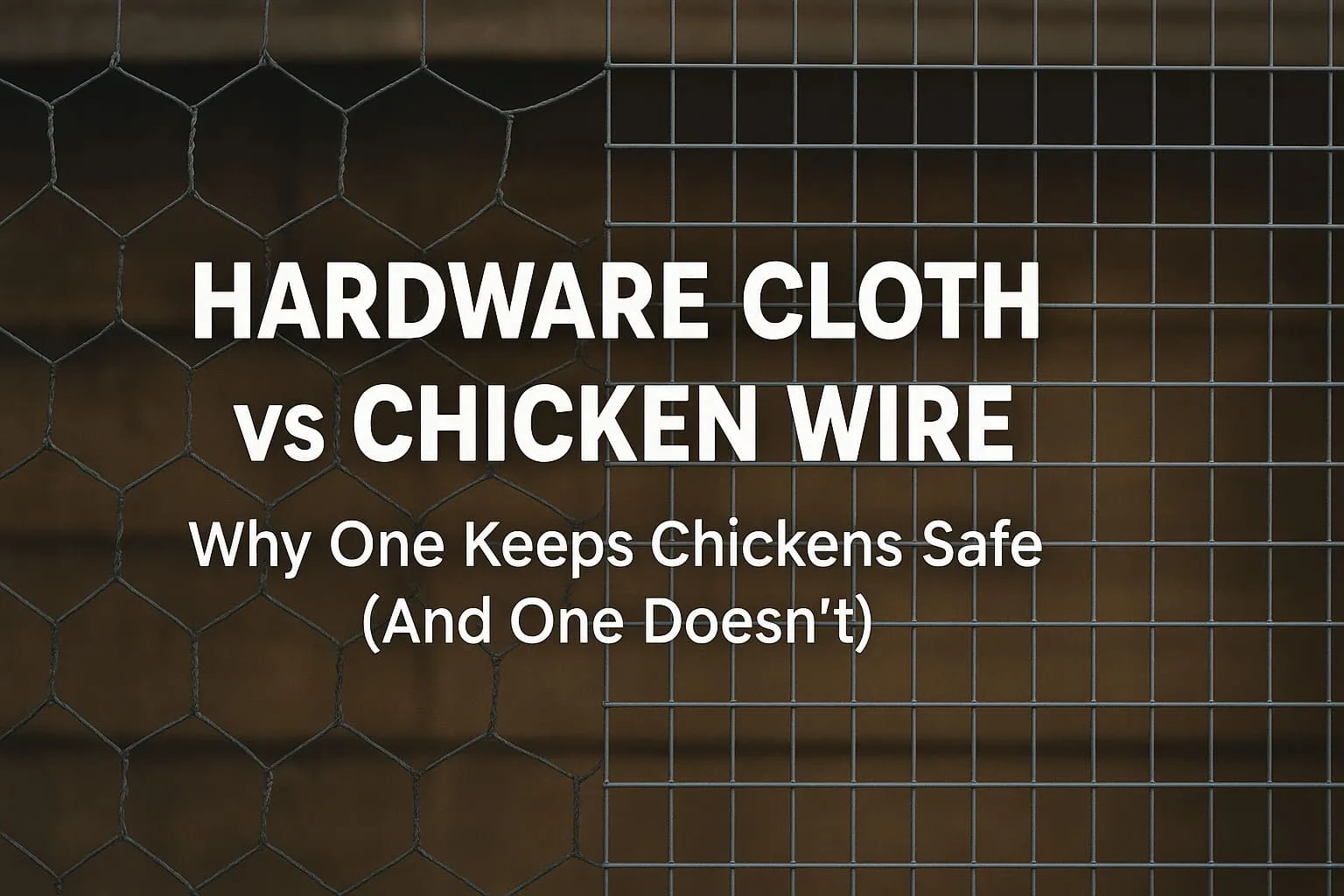 Hardware Cloth Vs Chicken Wire: Don't Make This Mistake