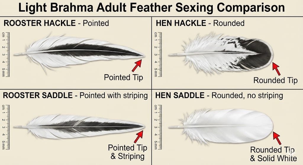 Light Brahma Chicken Rooster: How To Tell Males From Females"