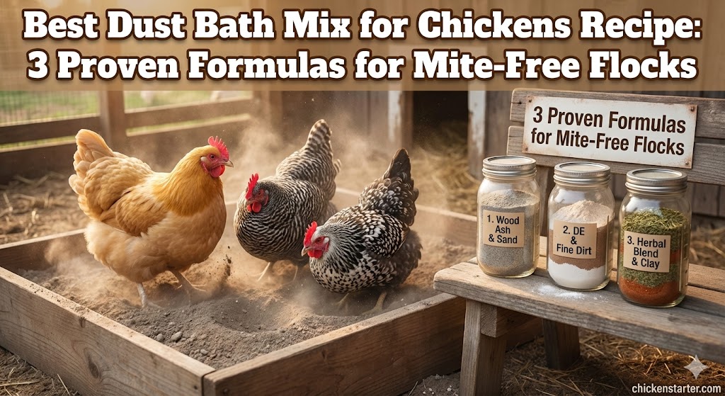 Best Dust Bath Mix For Chickens Recipe: 3 Proven Formulas For Mite-Free ...