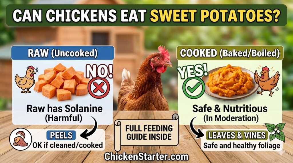 Can Chickens Eat Sweet Potatoes? Raw Vs. Cooked, Peels, Leaves And ...