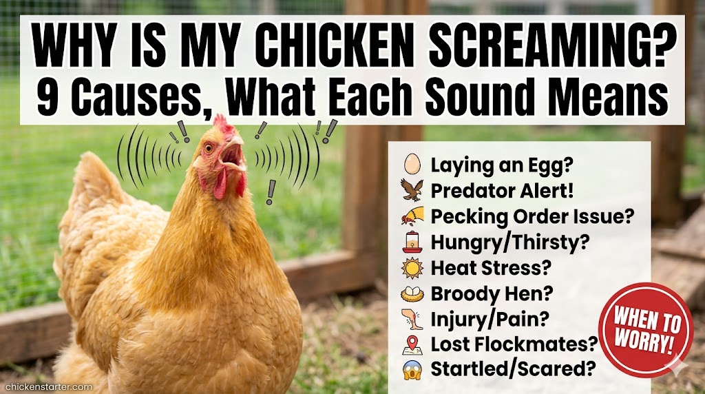 Why Is My Chicken Screaming? 9 Causes, What Each Sound Means And When ...